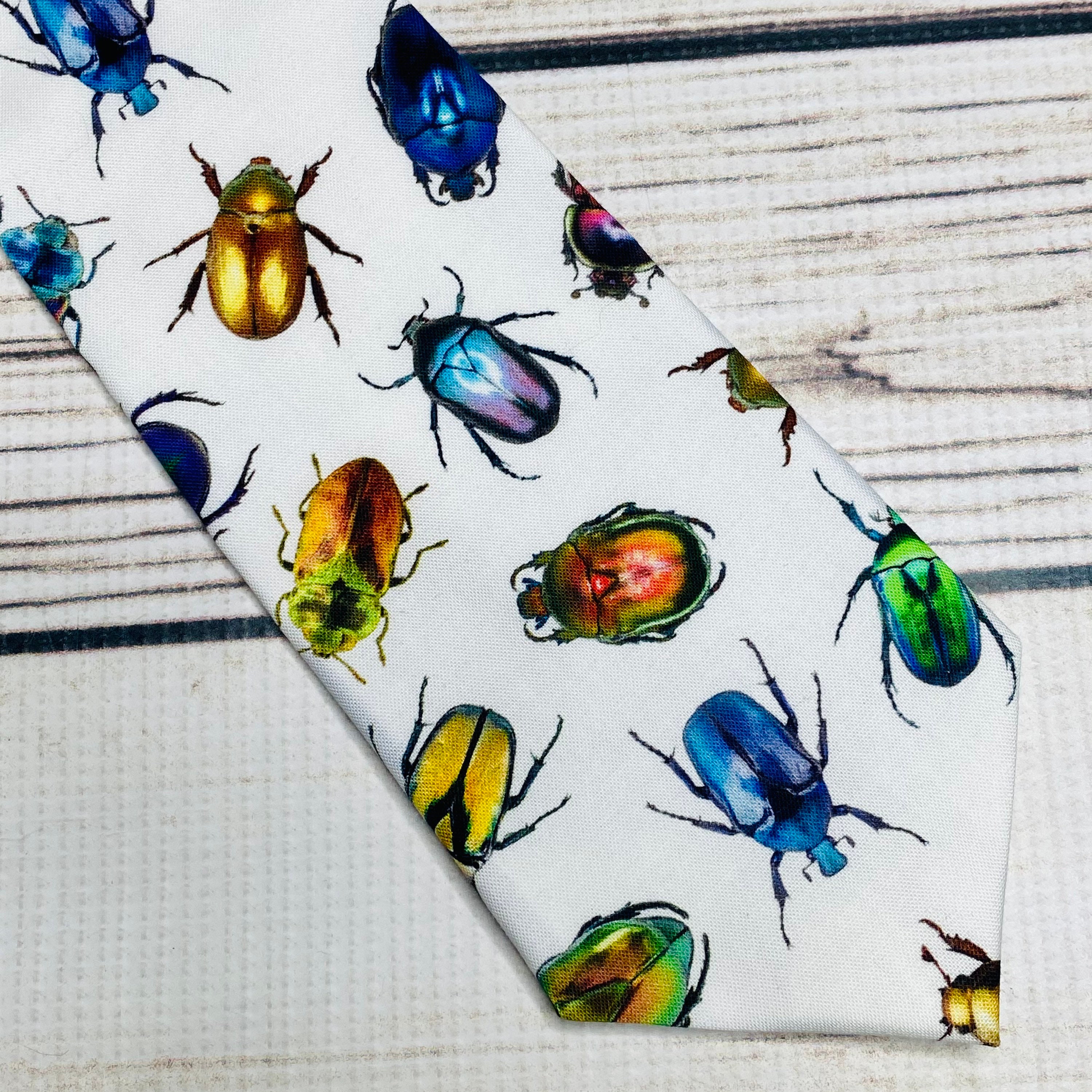 Jewel bugs necktie Entomology tie Science tie bug necktie | Etsy