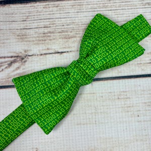 Binary Bowtie, Computer Bowtie, Computer Programmer, Green Binary Code ...