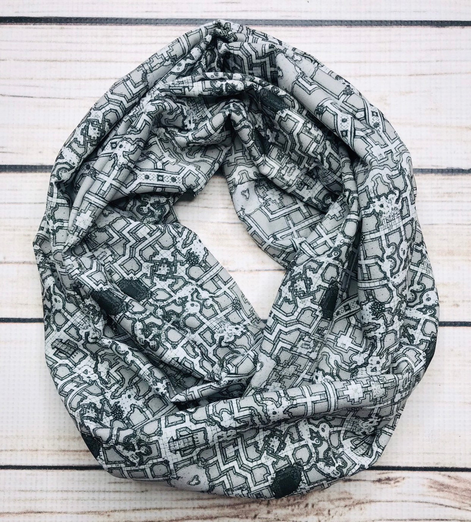 Dungeon Scarf GM Gift DM Gift Endless Dungeon Map Infinity - Etsy