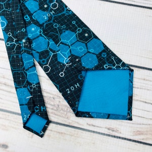 Molecular Structure of the Periodic Table of Elements Necktie ...
