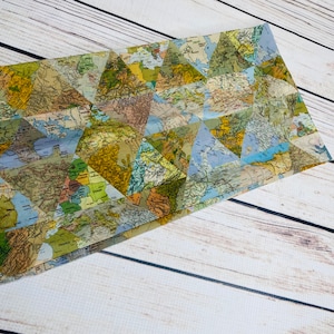 Map Infinity Scarf, Map of the World, Travel Gift, Map Gift for Friend ...