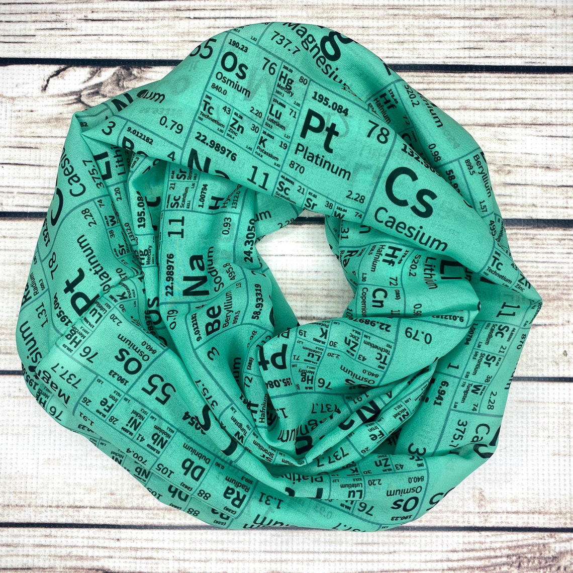 Periodic Table of Elements Scarf Chiffon Scarf Science Gift - Etsy
