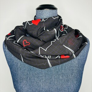 Doctor Scarf, Ekg Scarf, Heartbeat Scarf, Nurse Gift, Doctor Graduation ...