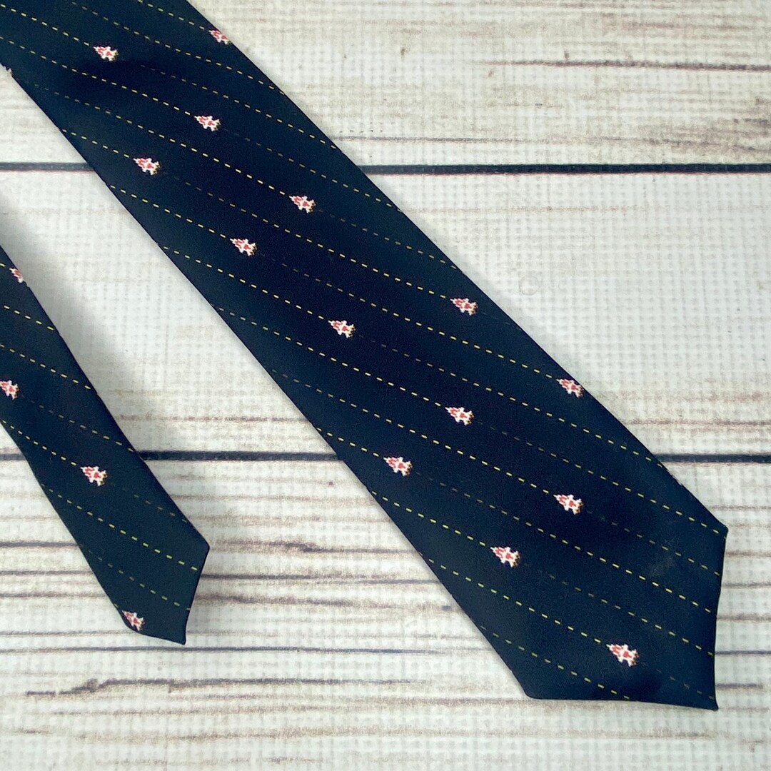 8 Bit Rocket Necktie, Pinstripe Skinny Tie, Retro Gamer Necktie, Video ...