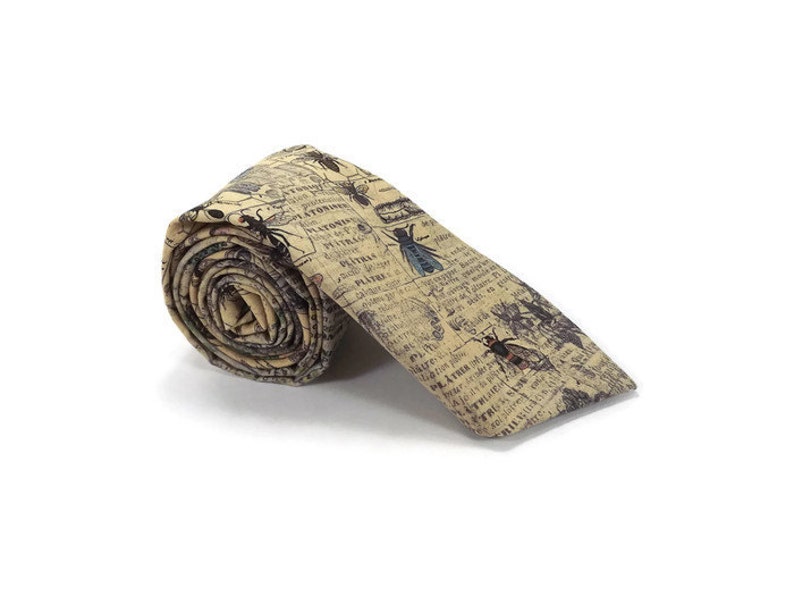 Entomology Tie Science Tie Bug Necktie Eclectic Biology - Etsy