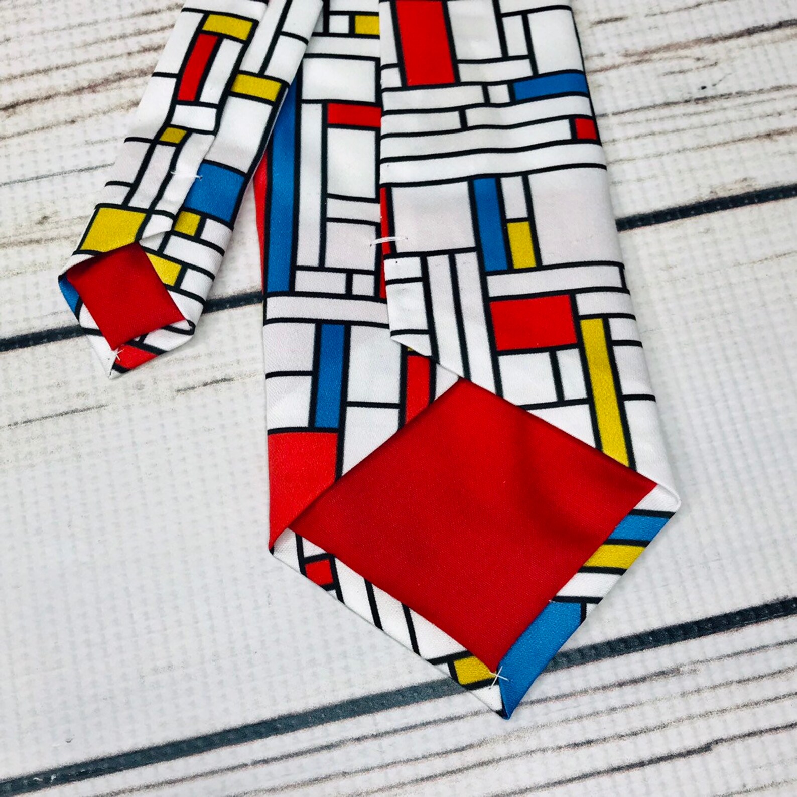 Art Necktie, Mondrian Tie, Modern Art Tie, Abstract Art Tie, Painting ...