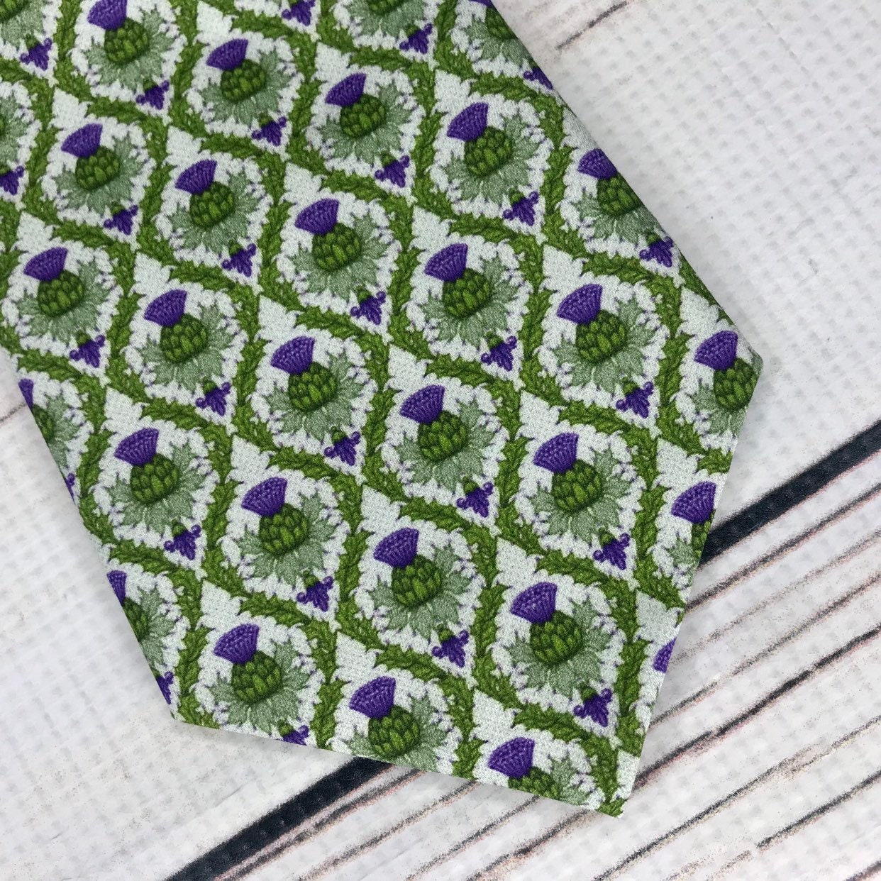 Thistle Tie Scottish Thistle Thistle Demask Scotland - Etsy