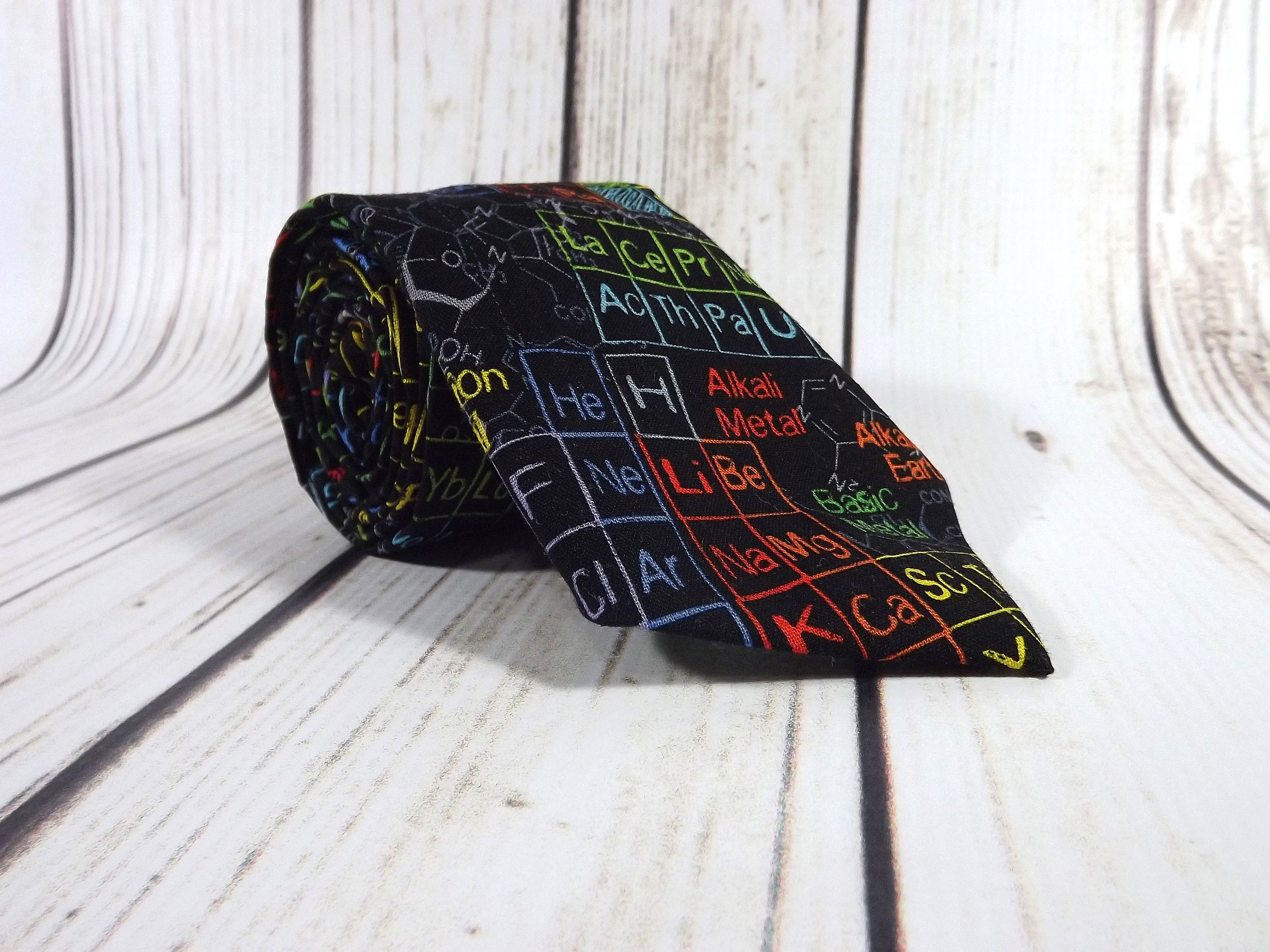 Periodic Table of Elements Tie Science Tie Elemental - Etsy