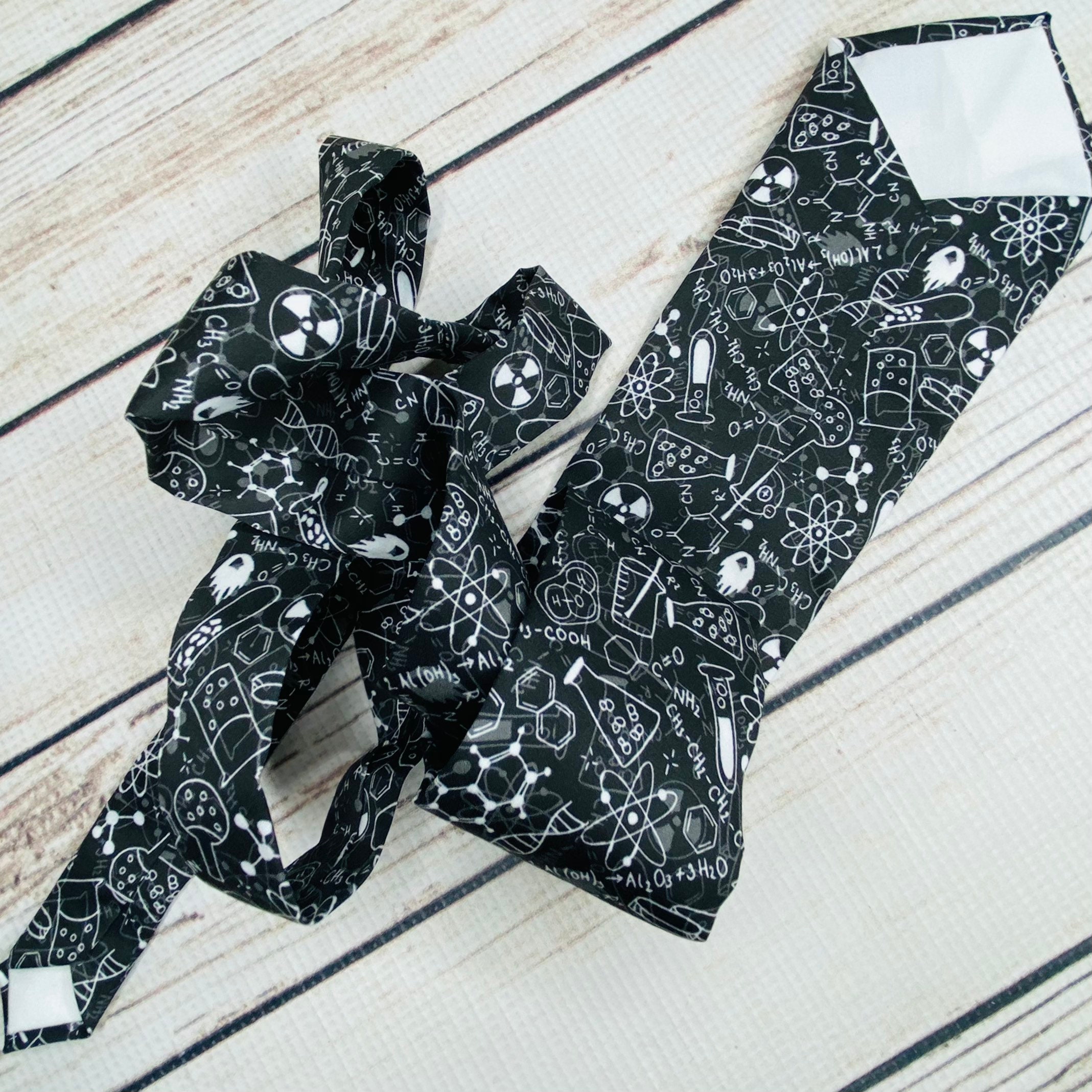 Science Tie Chemistry Tie Laboratory Necktie Physics Tie - Etsy UK
