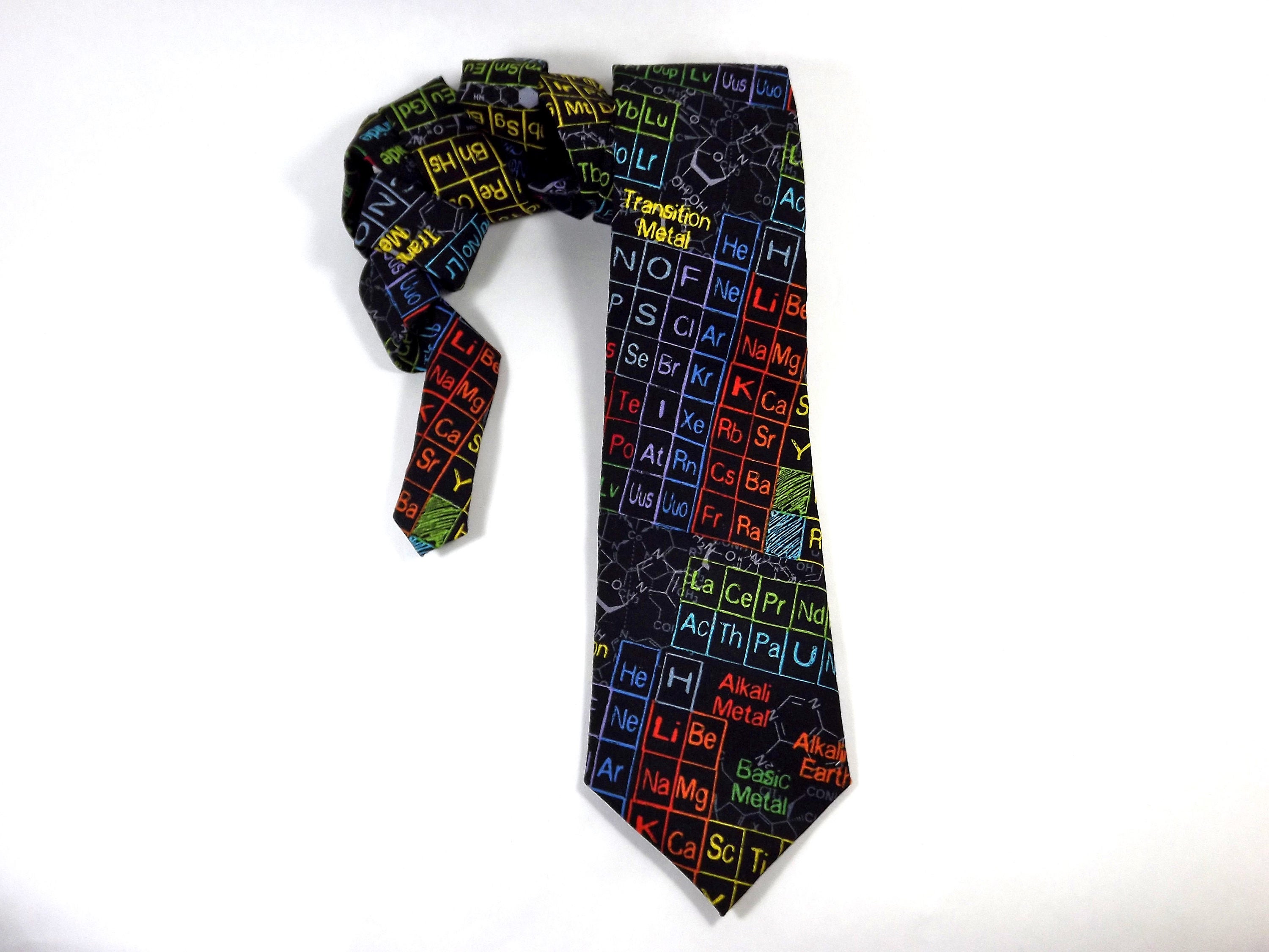 Periodic Table of Elements Tie Science Tie Elemental - Etsy