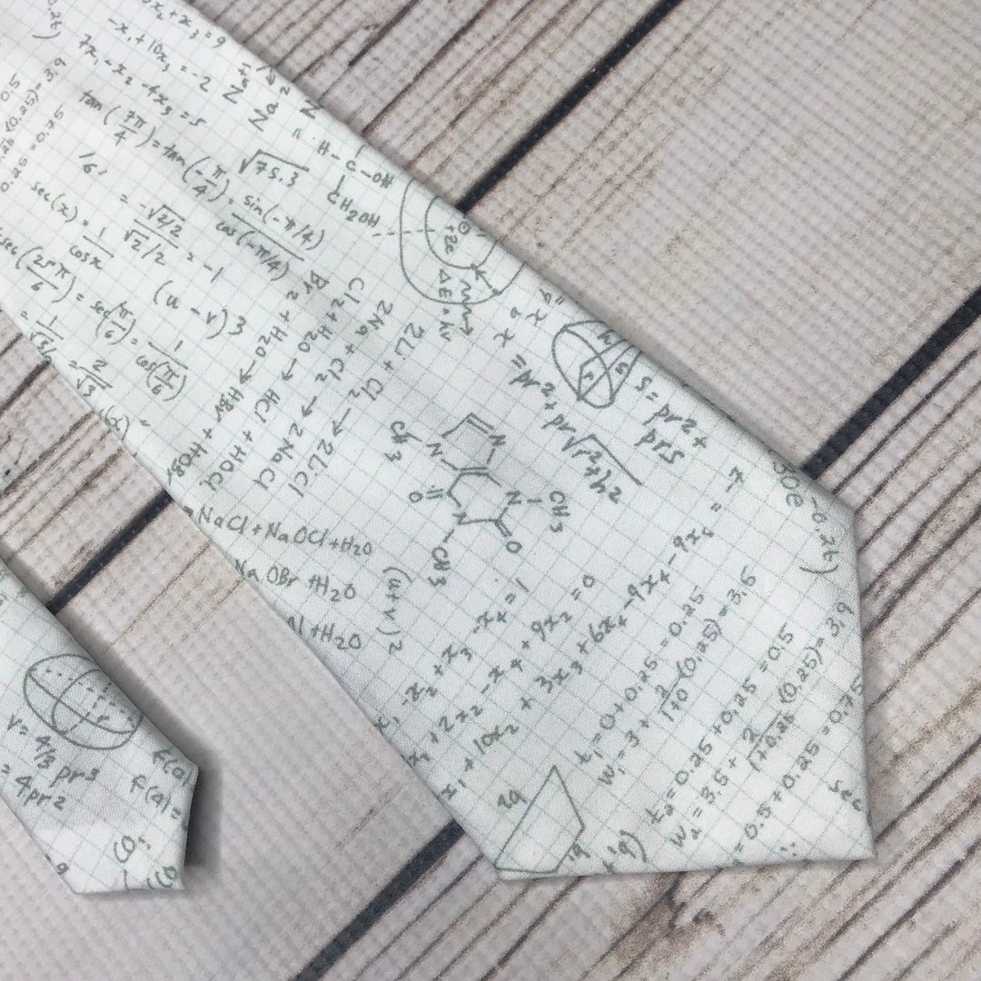 Math Tie, Graph Paper, Math Doodles, Math Equations Necktie, Math ...