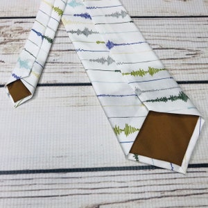 Seismograph Tie, Seismology Necktie, Earthquake Tie, Seismic Waves ...