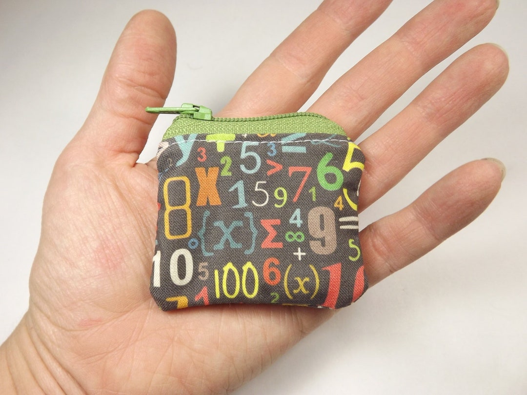 Math Zipper Pouch Number Zipper Pouch Math Coin Purse Math - Etsy