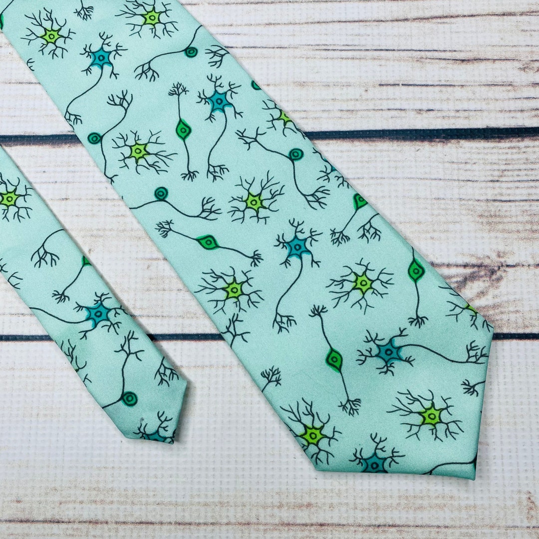 Neuron Necktie, Neuroscientist Gift, Neurologist Gift, Nervous System ...