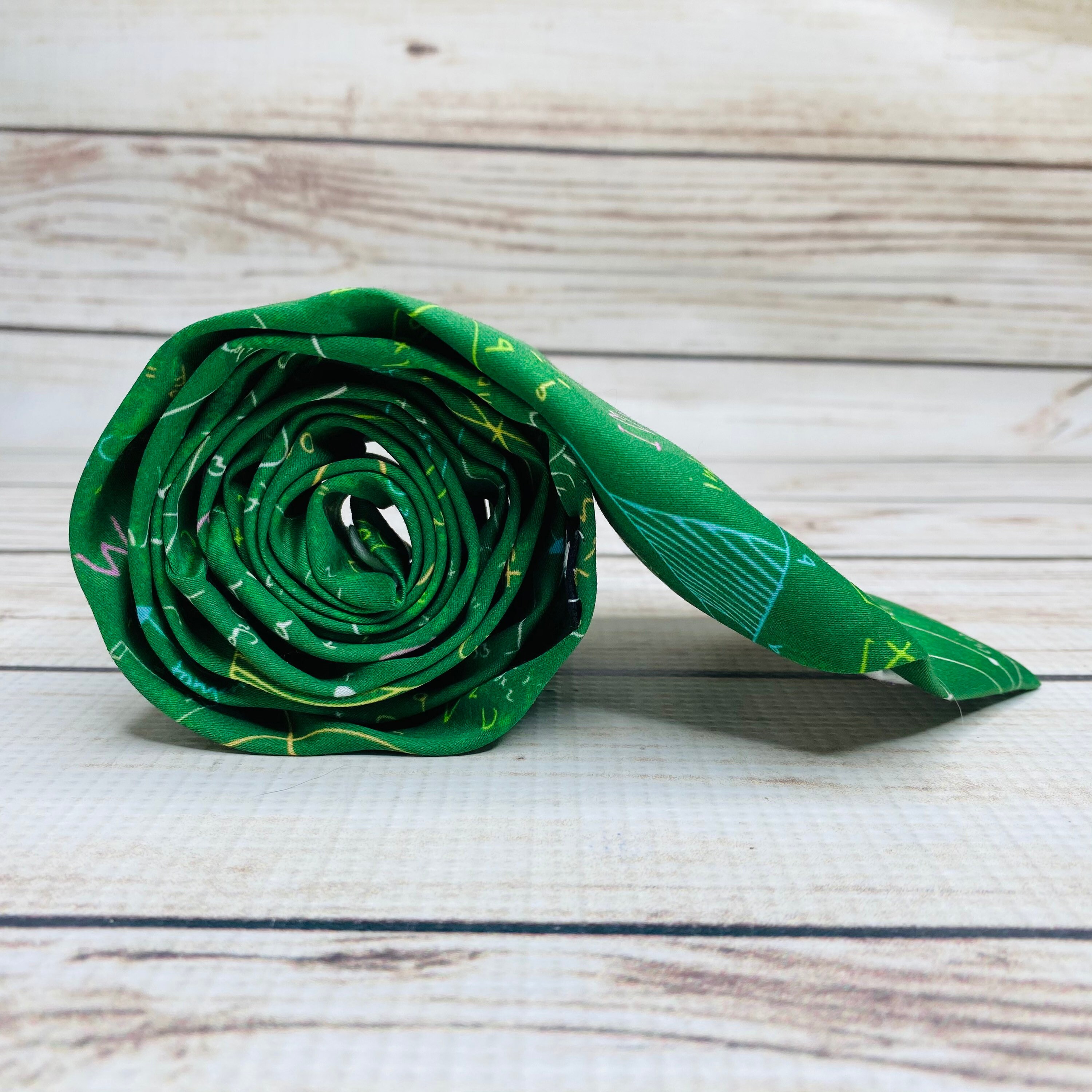 Green Chalkboard Math Tie Geometry Tie Equation Tie Math - Etsy