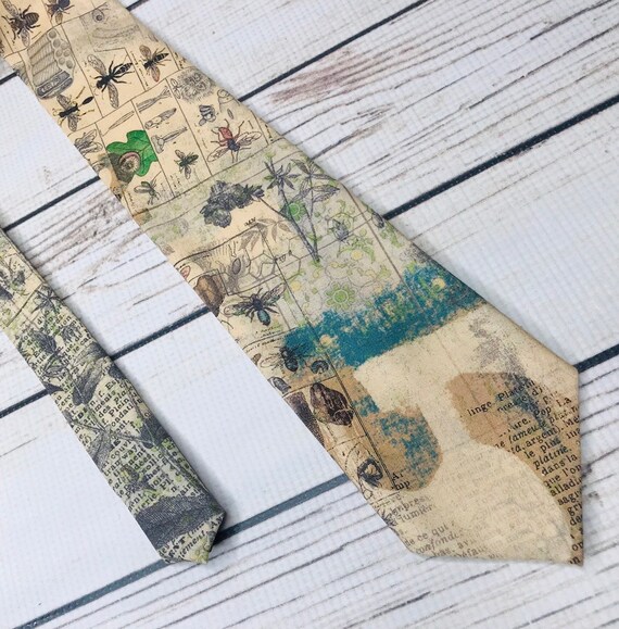 Entomology Tie Science Tie Bug Necktie Eclectic Biology - Etsy