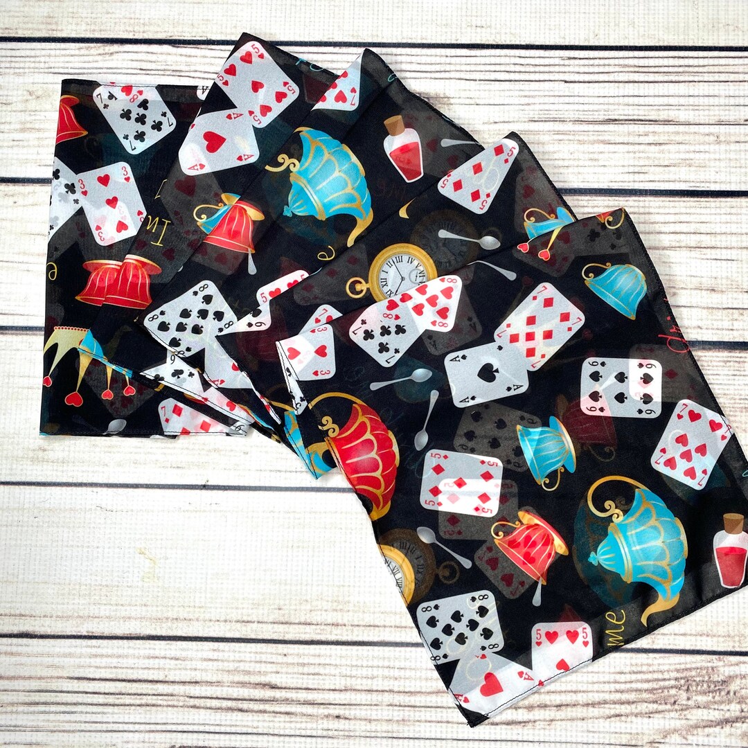 Alice in Wonderland Scarf, Eat Me, Drink Me, Tea Party Scarf ...