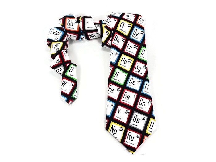 Science Tie, Periodic Table of Elements Tie, Periodic Table Tie ...