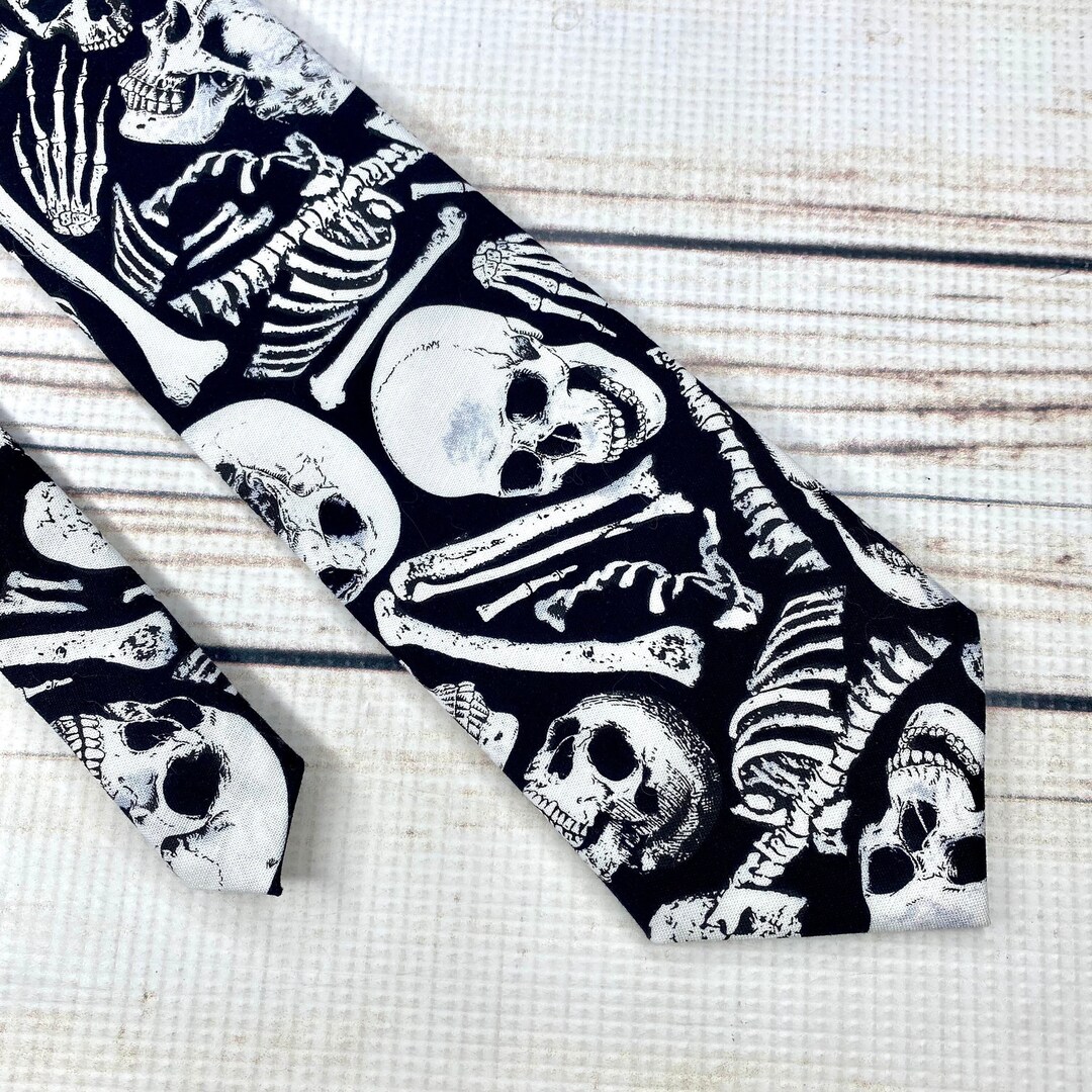 Bones Necktie, Skeleton Necktie, Orthopedic Tie, Chiropractic Tie ...