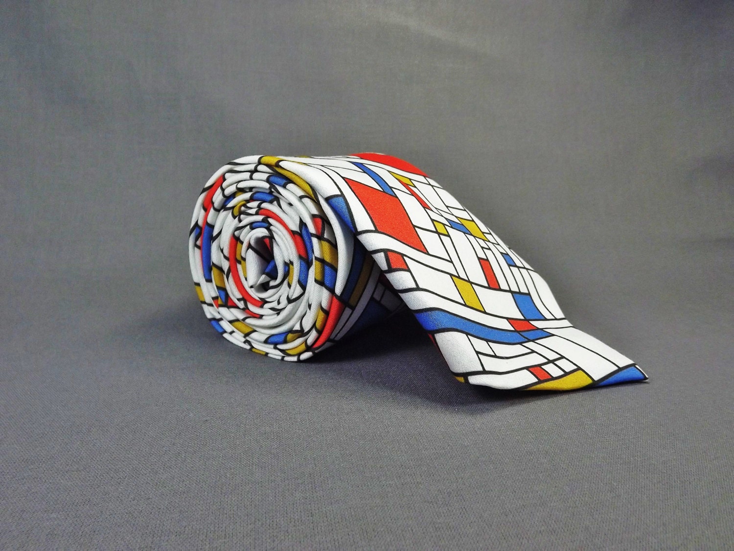 Art Necktie, Mondrian Tie, Modern Art Tie, Abstract Art Tie, Painting ...