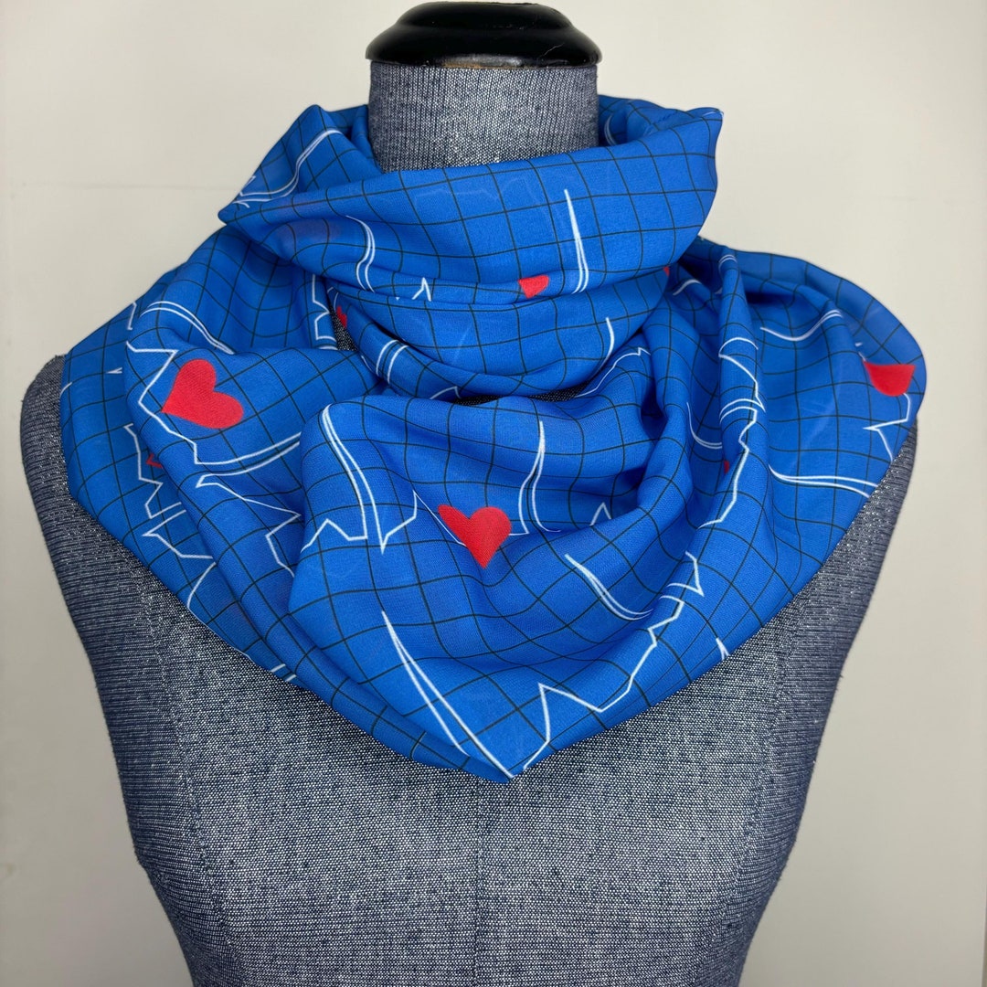 Ekg Scarf, Heartbeat Scarf, Nurse Gift, Doctor Graduation Gift, Medical ...