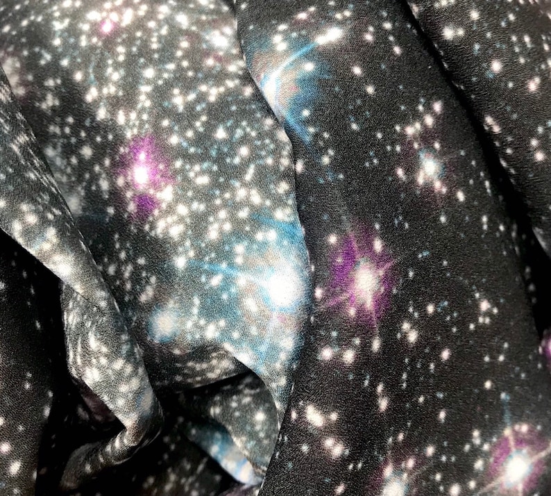 Space Scarf Galaxy Infinity Scarf Milky Way Accessory Stars - Etsy