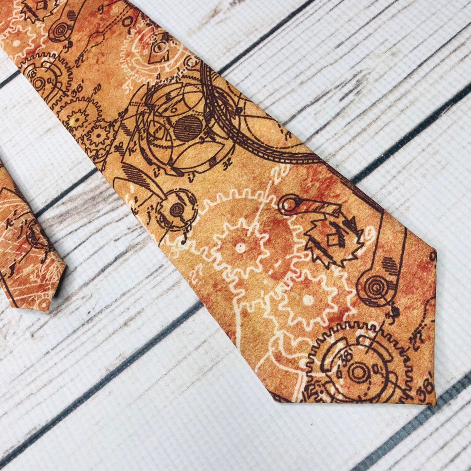 Clockwork Tie Steampunk Tie Steampunk Gears Cogs Clockwork - Etsy