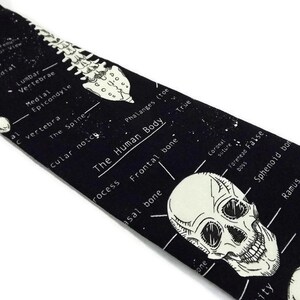 Skeleton Necktie, Orthopedic Tie, Chiropractic Tie, Medical Necktie ...