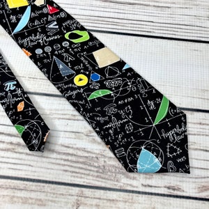 Math Tie, Geometry Tie, Equation Tie, Math Teacher Tie, Math Teacher ...