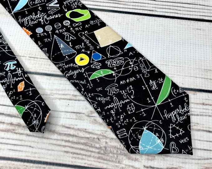 Math Tie, Geometry Tie, Equation Tie, Math Teacher Tie, Math Teacher ...