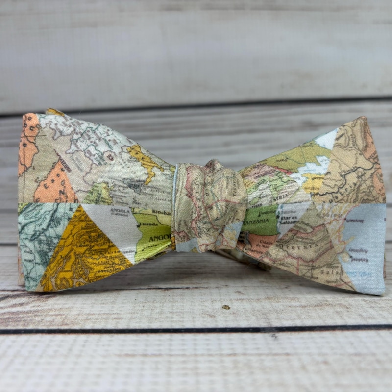 World Map Bow Tie - Etsy