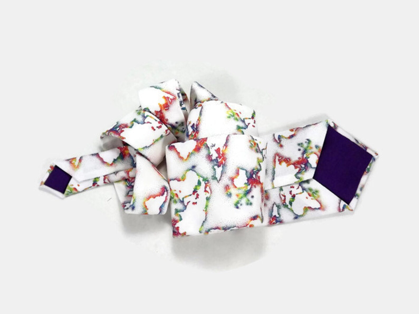 World Map Tie Rainbow World Tie Map Necktie World Map Tie - Etsy