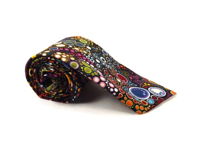 Effervescent Tie Colorful Tie Black Tie Abstract Tie - Etsy