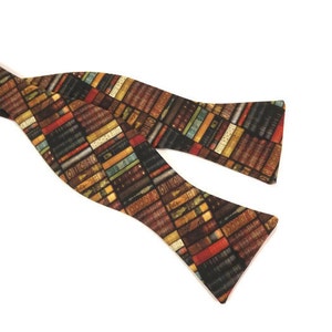 Book Bowtie Library Bow Tie Book Lover Gift Library Gift - Etsy Canada