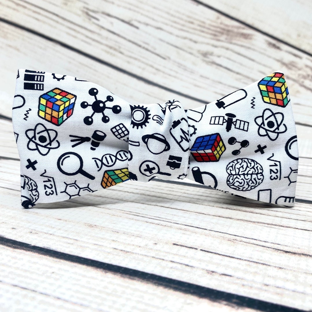 Nerd Bowtie, Math Bowtie, Science Bowtie, Teacher Gift, Rubiks Cube ...