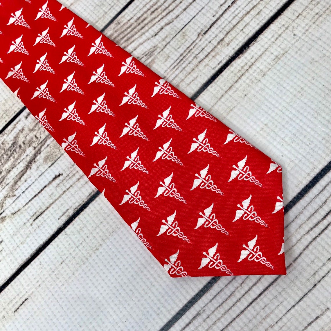 Doctor Tie Medical Tie Nurse Tie Hospital Tie Caduceus - Etsy