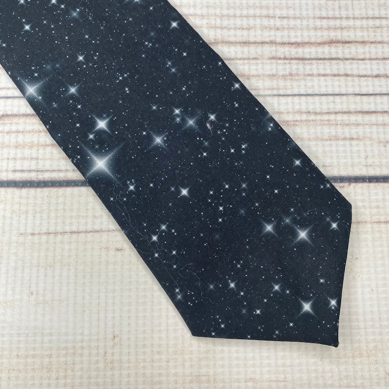 Star Tie, Space Tie, Outer Space, BLACK and White, Deep Space Tie ...