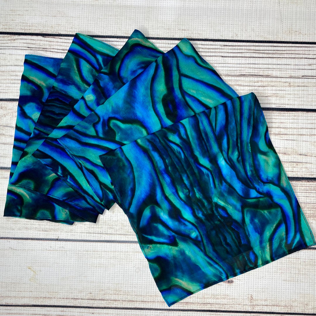 Abalone Scarf, Blue Abalone, Paua Shell Scarf, Abalone Shell, Flata ...