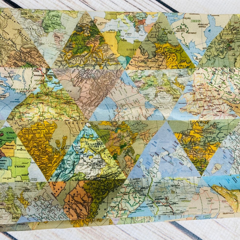 Map Infinity Scarf Map of the World Travel Gift Map Gift - Etsy