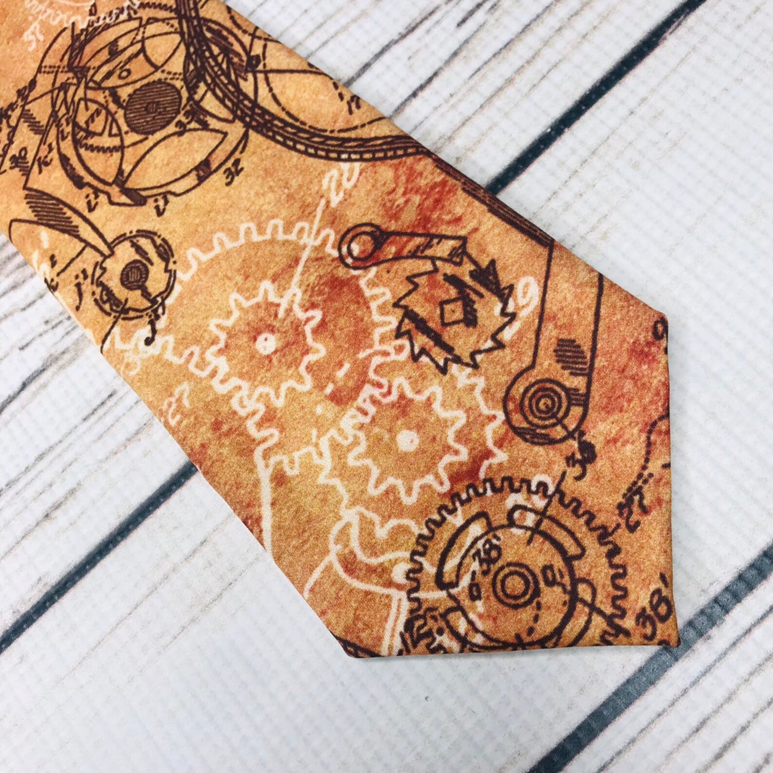 Clockwork Tie Steampunk Tie Steampunk Gears Cogs Clockwork - Etsy