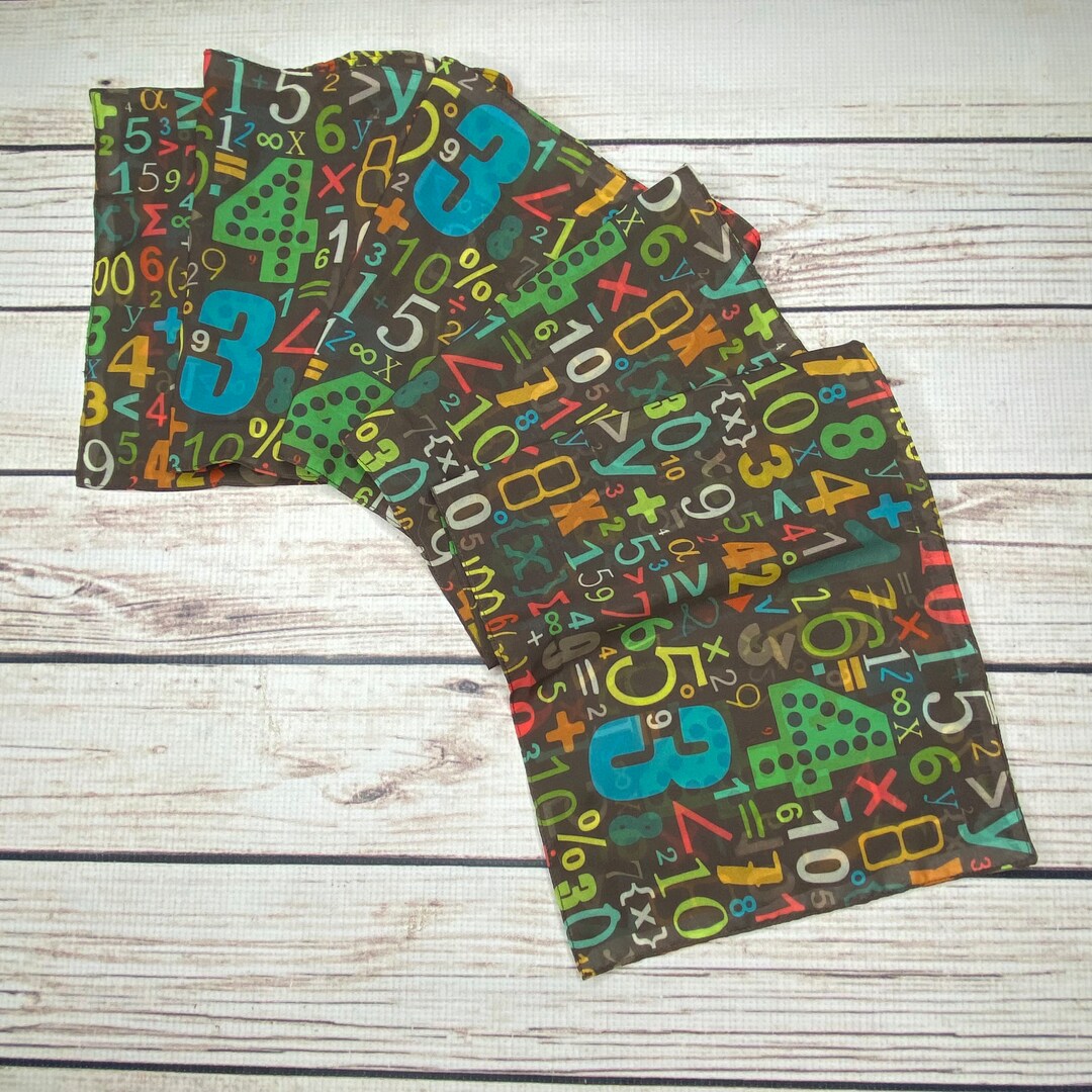 Numbers Scarf, Math Teacher Gift, Flat Scarf, Math Accessory, Chiffon ...