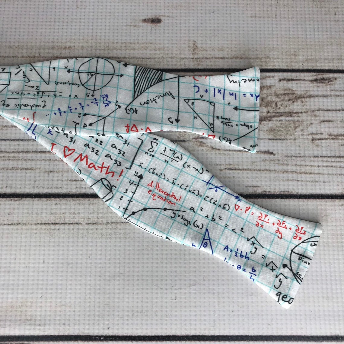 Math Bowtie Graph Paper Equations Bowtie Mathematics | Etsy