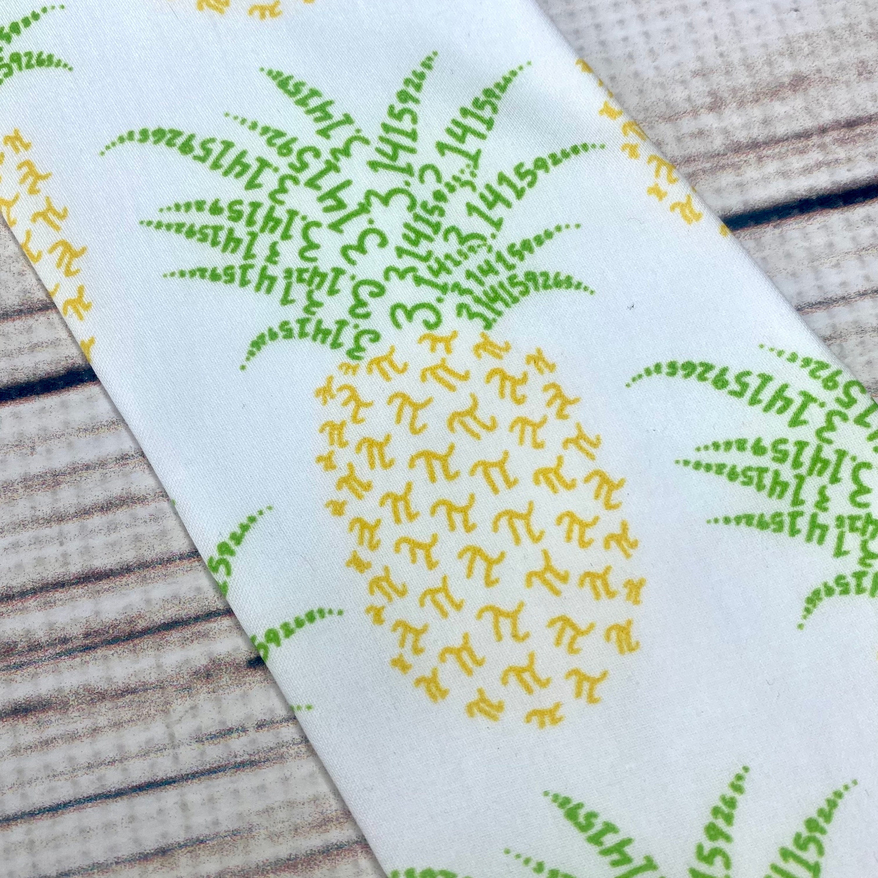 Pineapple Math Tie Pi Tie Pi Day Accessory Math Tie - Etsy Denmark