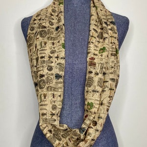 Biology Scarf, Infinity Scarf, Entomology Gift for Her, Chiffon Scarf ...