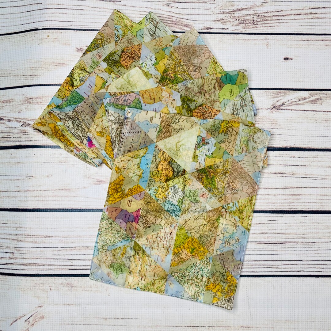 Map Scarf Flat Scarf Map of the World Travel Gift Map - Etsy Australia