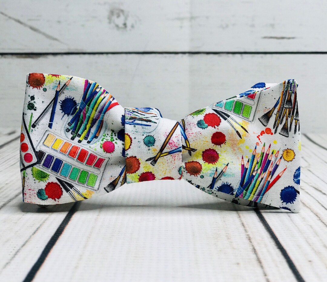 Art Bowtie Painter Accessory Paint Bowtie Art Teacher - Etsy