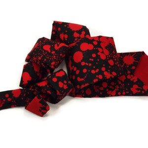 Blood Spatter Tie Horror Movies Tie Zombie Tie Blood - Etsy