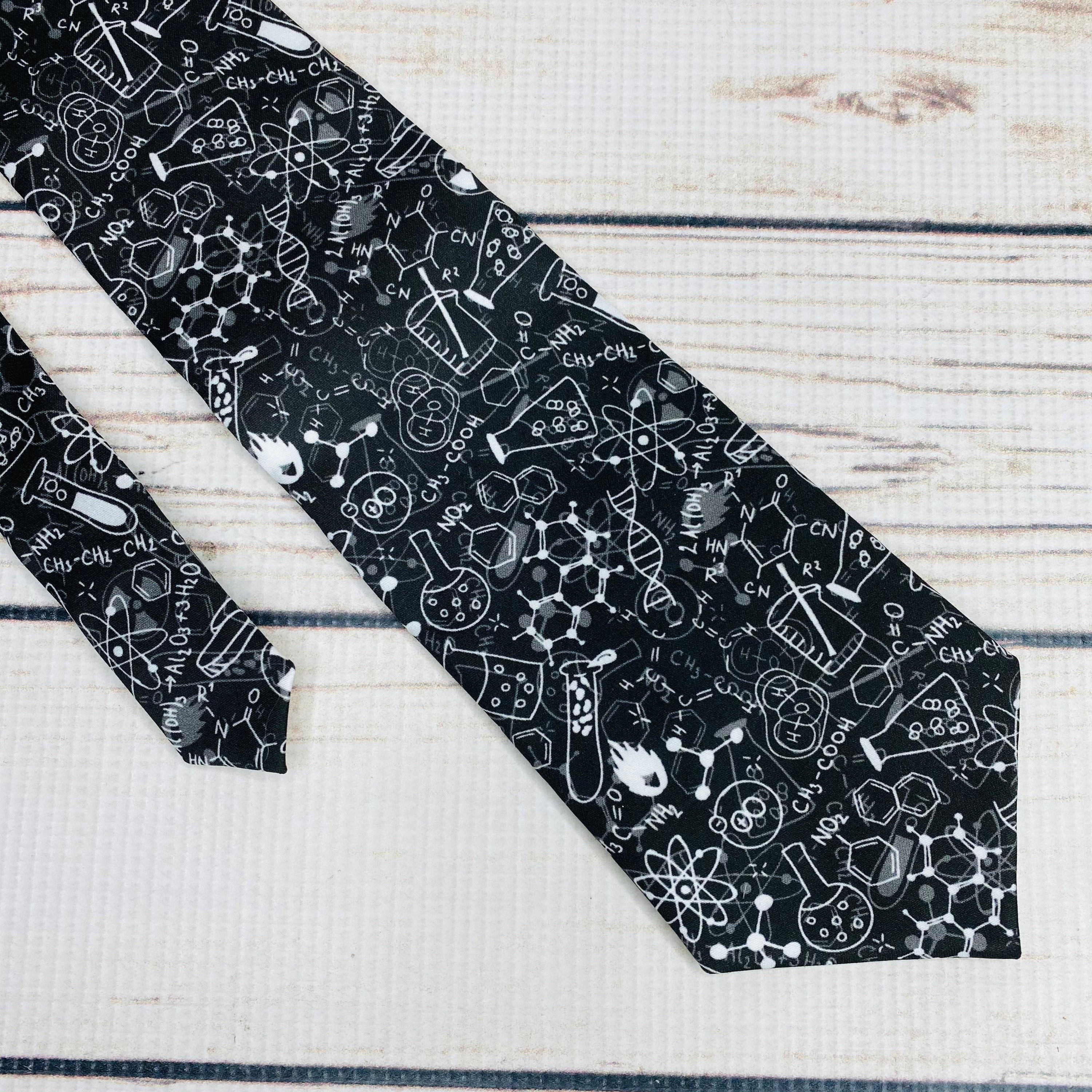 Science Tie Chemistry Tie Laboratory Necktie Physics Tie - Etsy UK
