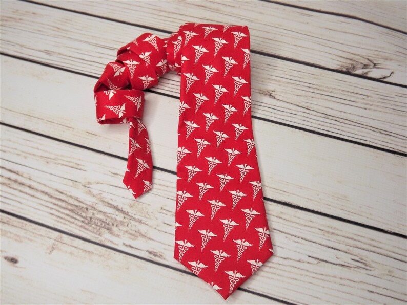 Doctor Tie Medical Tie Nurse Tie Hospital Tie Caduceus - Etsy