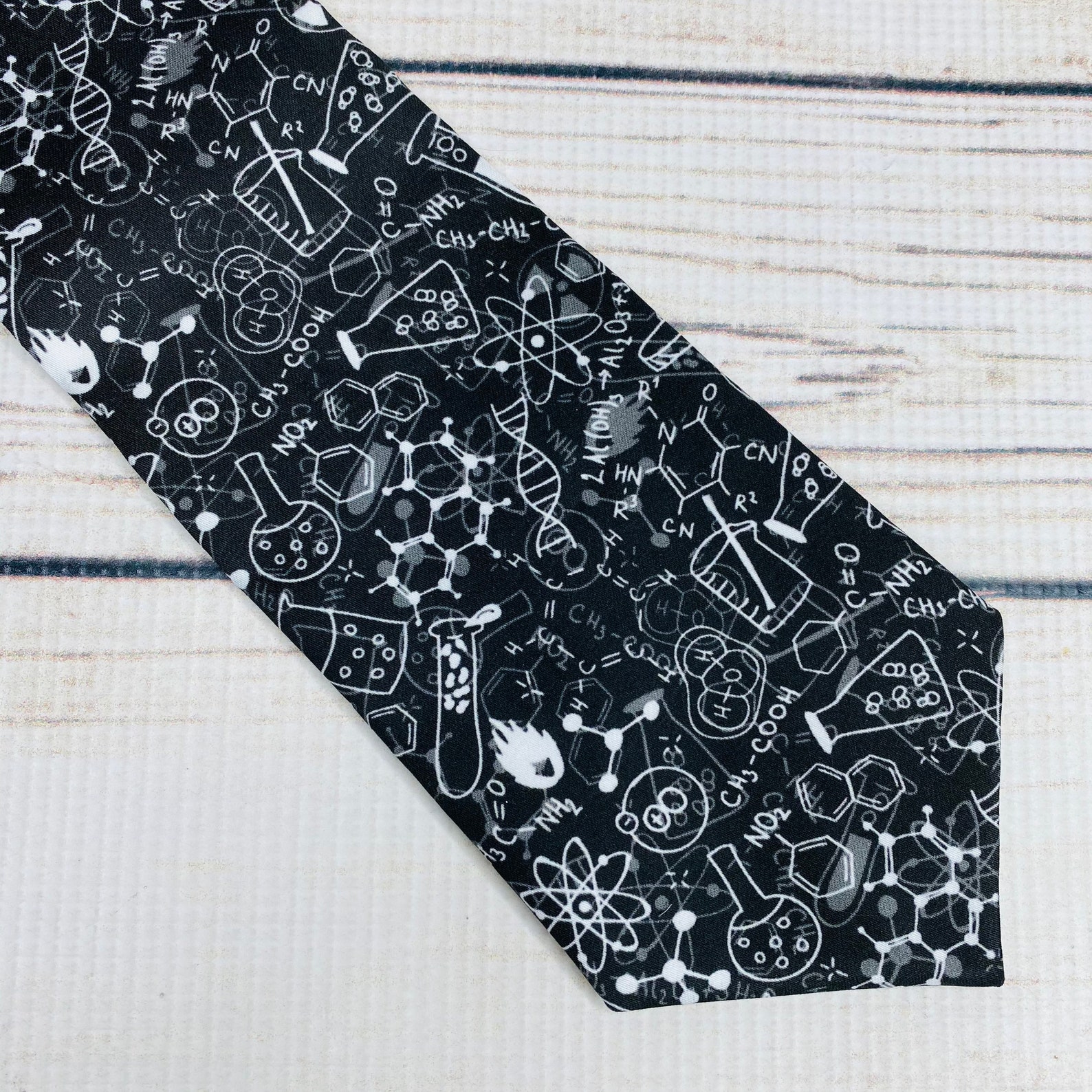 Science Tie Chemistry Tie Laboratory Necktie Physics Tie - Etsy UK